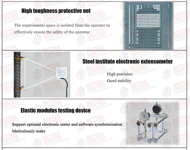 Computerised Hydraulic Universal Tester Machine ISO UNI Standard