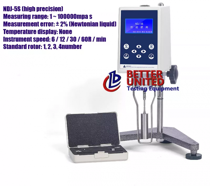 NDJ-5S Rotary Viscometer Digital Drilling Fluids Testing Equipment