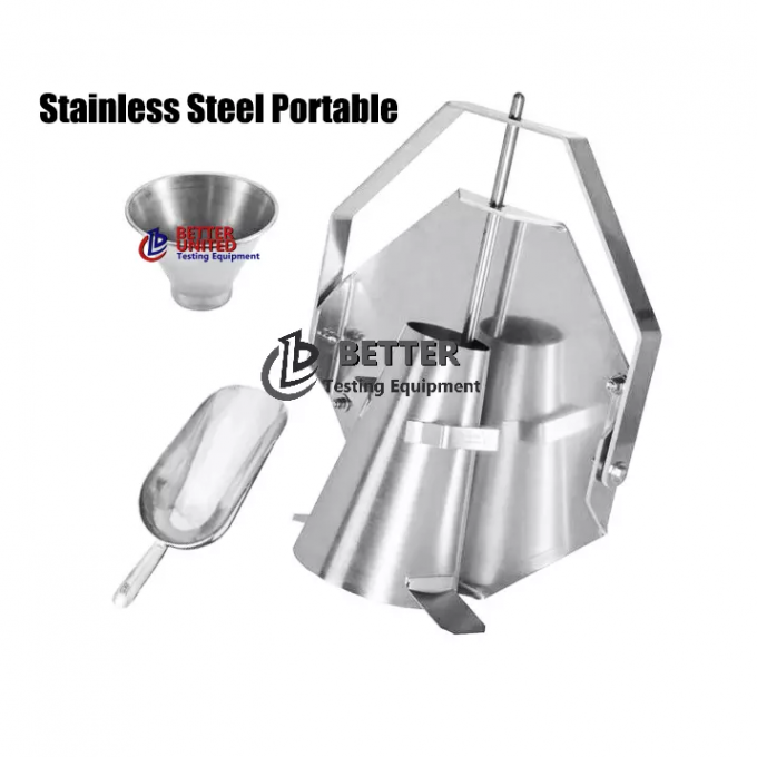 Portable Slump Cone Set, Sprayed Steel Concrete Testing Equipment