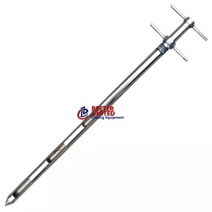 0.5m~6m Length Cement Sampler Stainless Steel Cement Laboratory Equipment